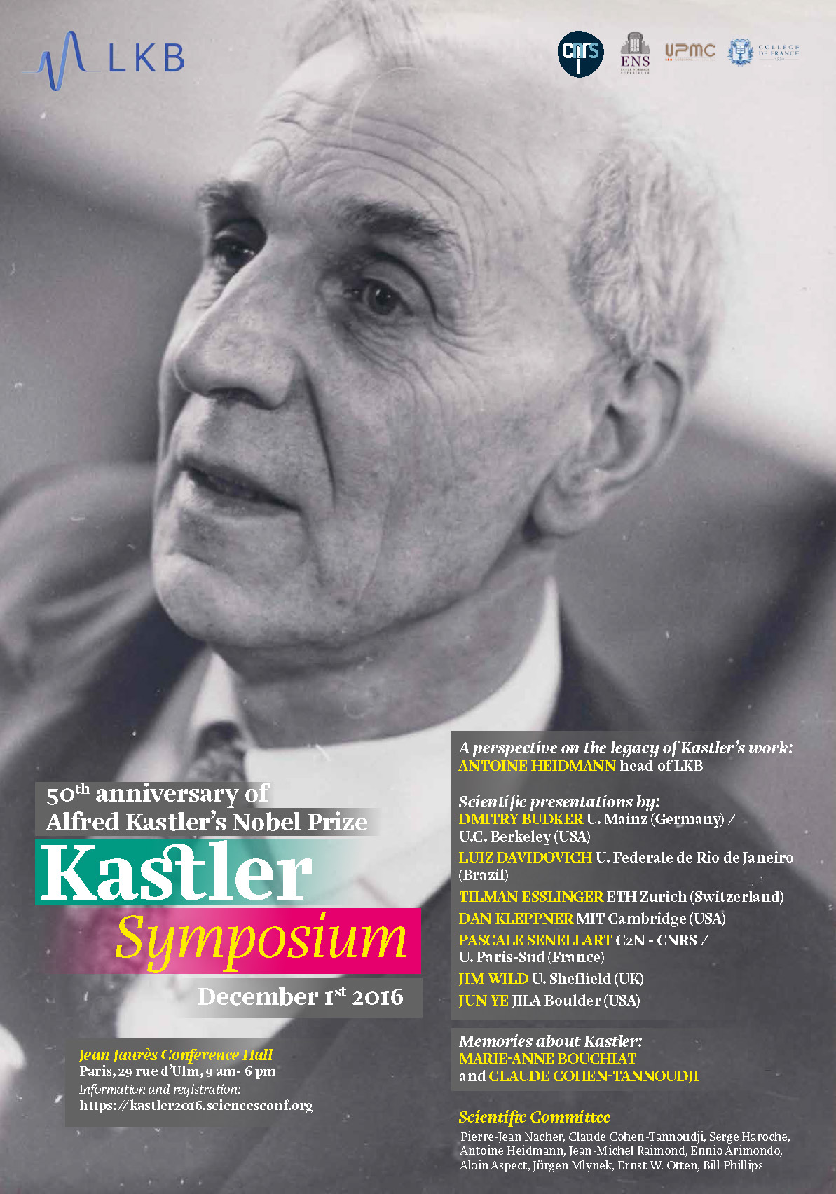 Symposium Alfred Kastler - Laboratoire Kastler Brossel